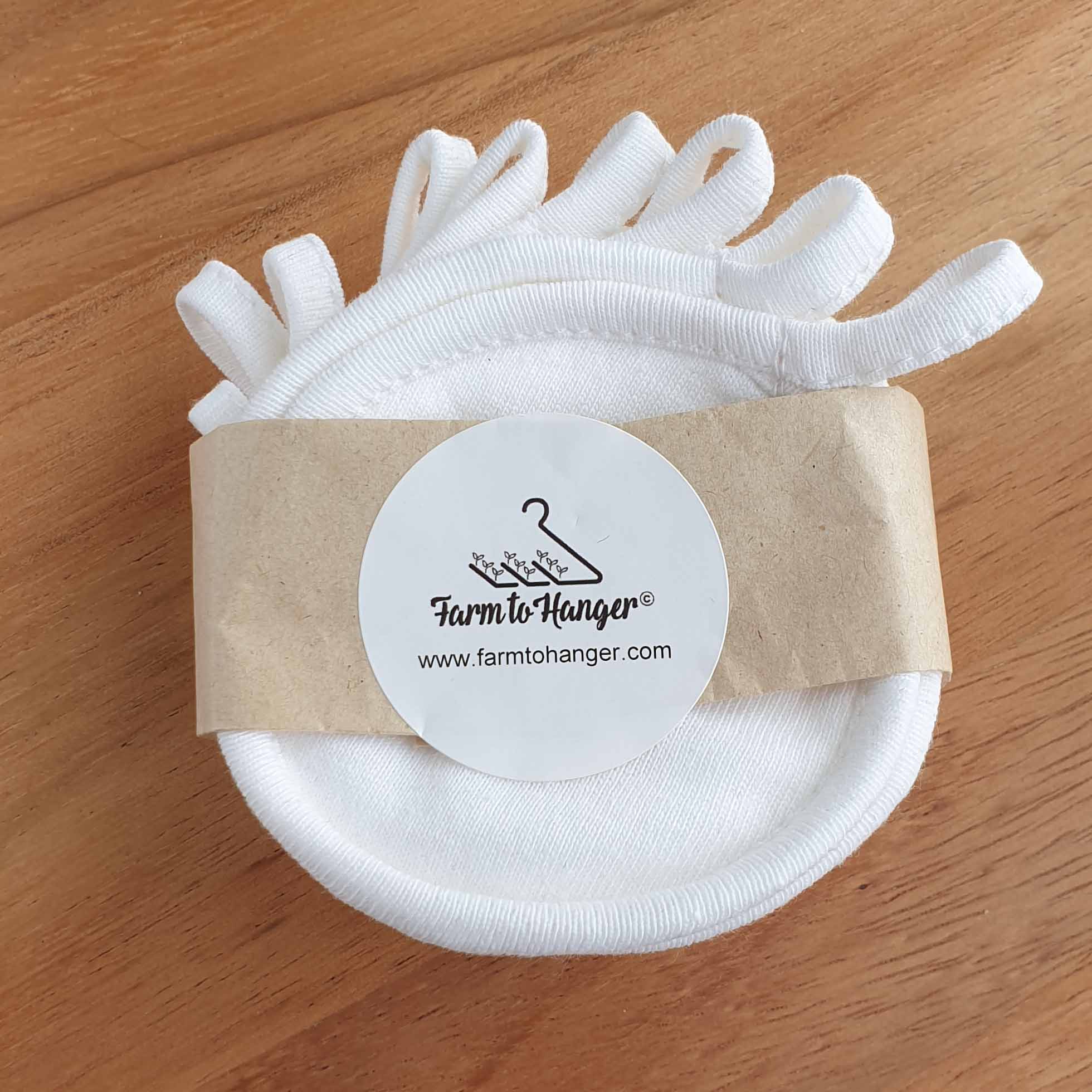 Zero Waste Reusable Makeup Rounds - Set of 10 - White – Farm to Hanger